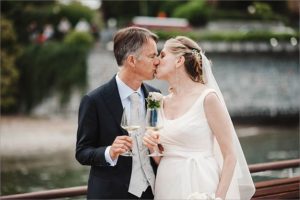 Wedding Reception on a Vintage ferry boat on Lake Maggiore